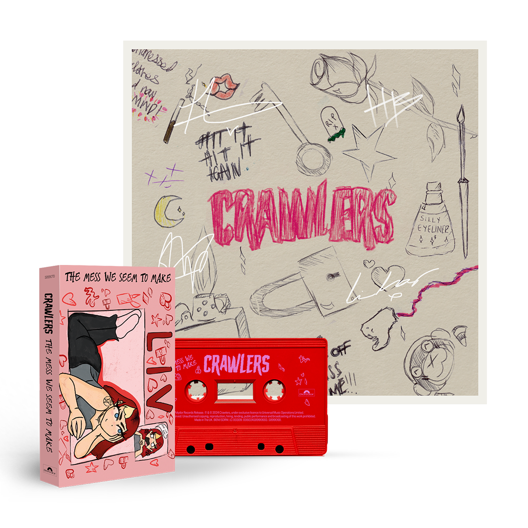 The Mess We Seem To Make Cassette [Liv] + Signed Artcard - CRAWLERS THE ...