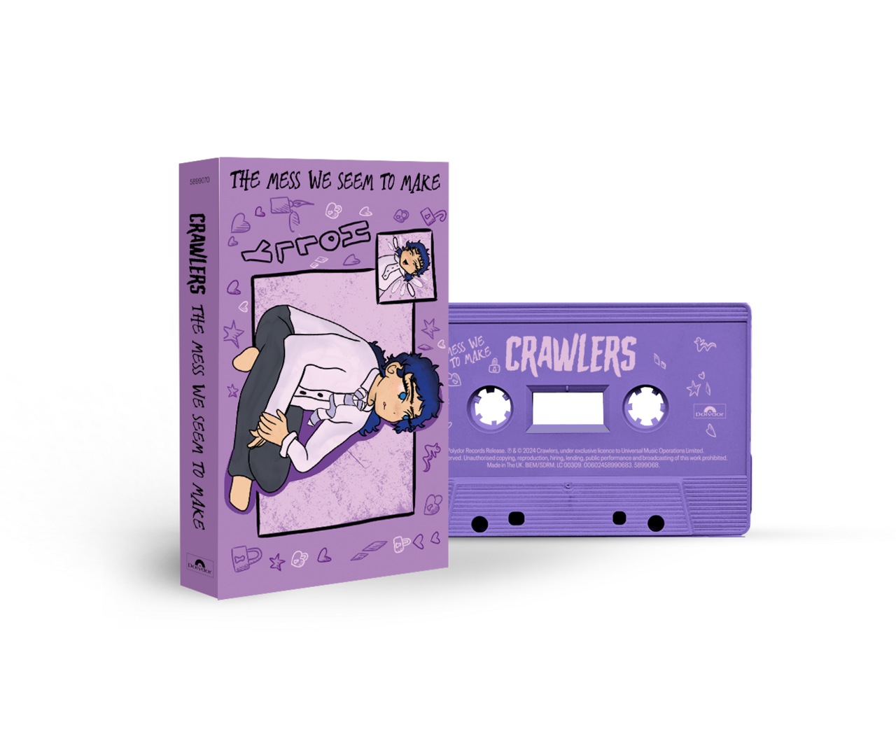 The Mess We Seem To Make Cassette [Holly] - CRAWLERS THE OFFICIAL STORE