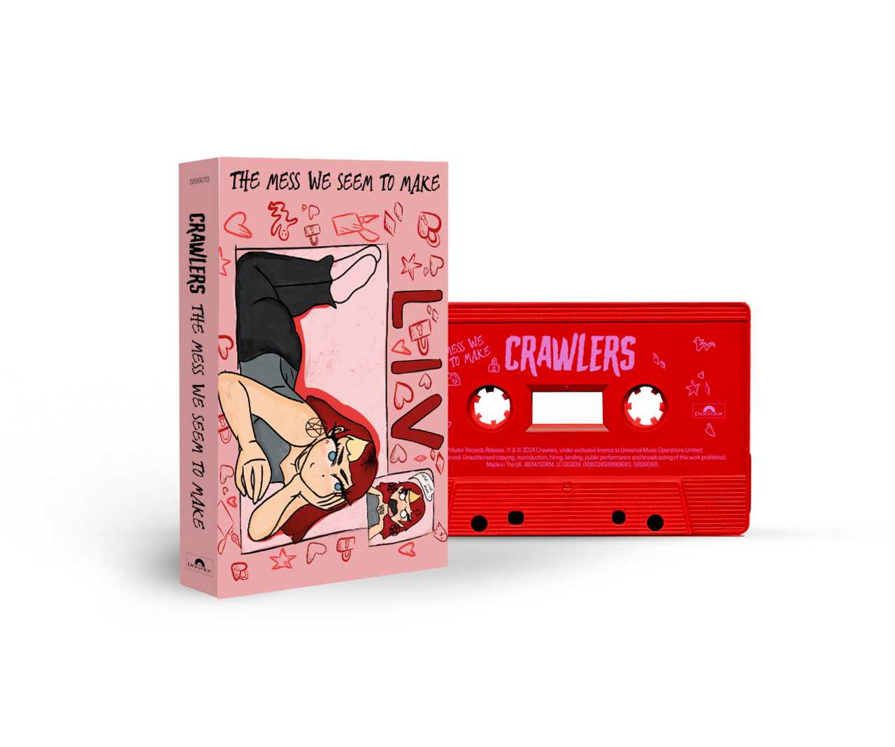 The Mess We Seem To Make Cassette [Liv] - CRAWLERS THE OFFICIAL STORE